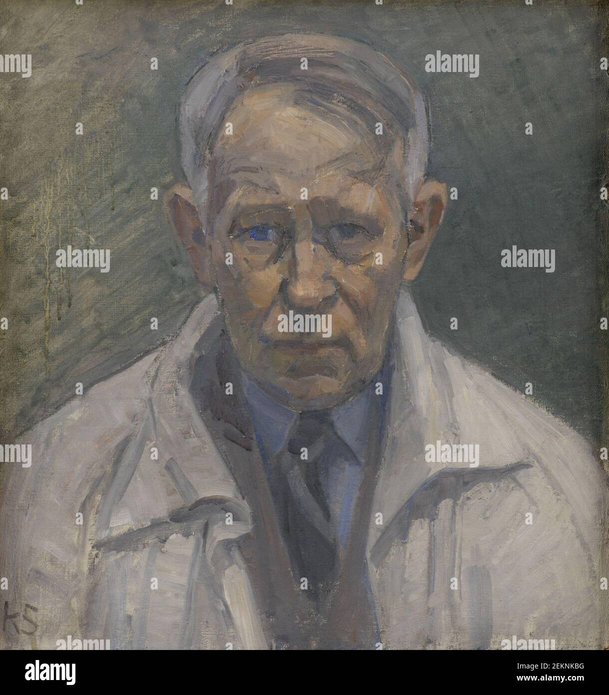 Karl Schou (1870-1938), the self-portra, 1936 Stock Photo - Alamy