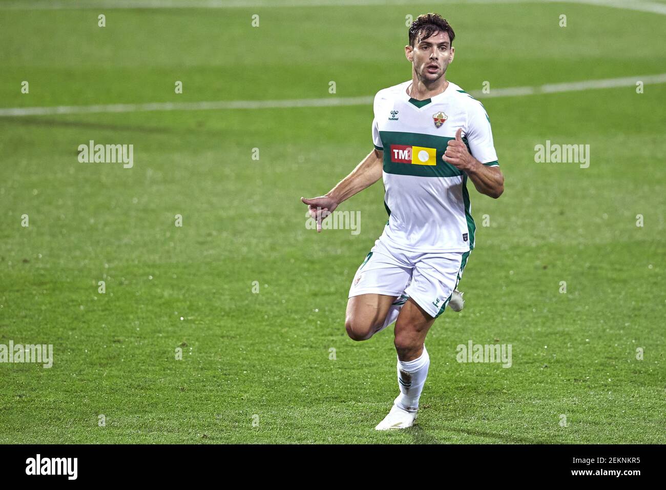 Lucas Boye of Elche C.F during the La Liga match between SD Eibar and ...
