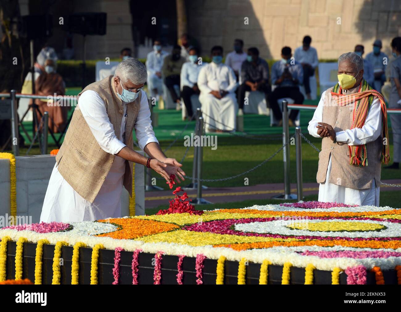NEW DELHI, INDIA – OCTOBER 2: Prime Minister Narendra Modi pays homage ...
