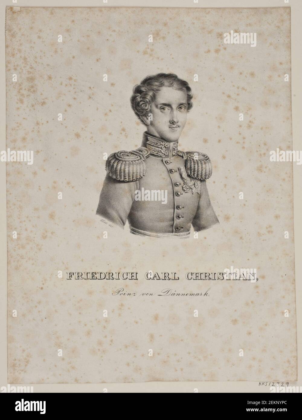 Johan Friedrich Fritz (1798-1870), Frederik VII as Prince, 1829 Stock ...