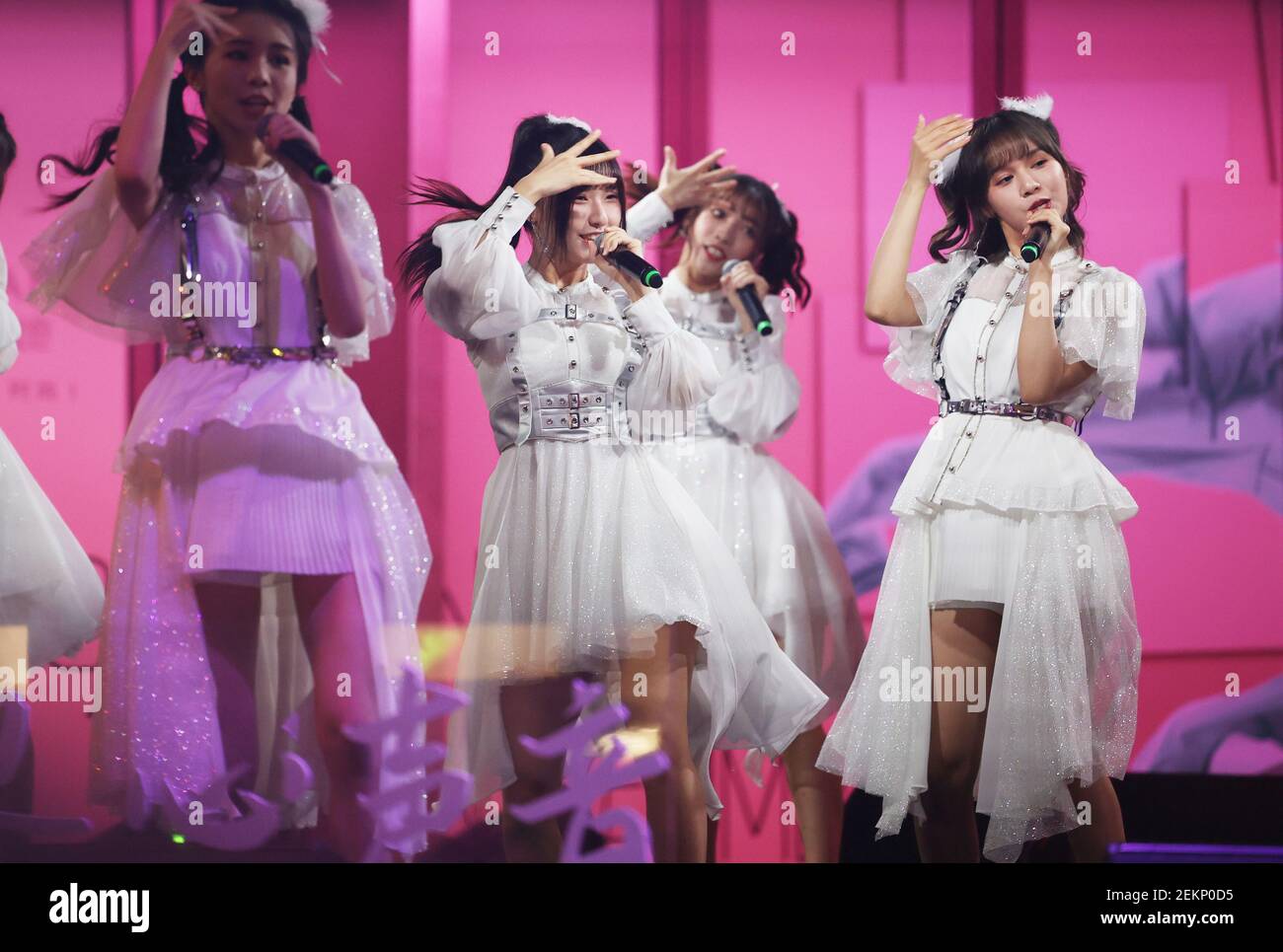 Japanese idol group AKB48 perfroms at 2020 World Music Asia in Shanghai ...