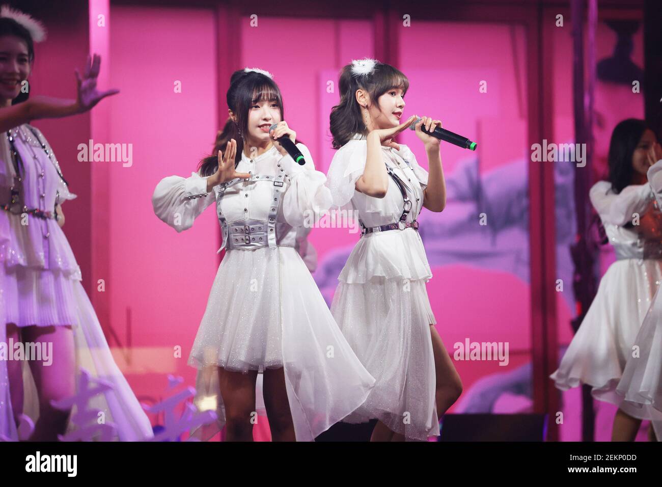 Japanese idol group AKB48 perfroms at 2020 World Music Asia in Shanghai ...