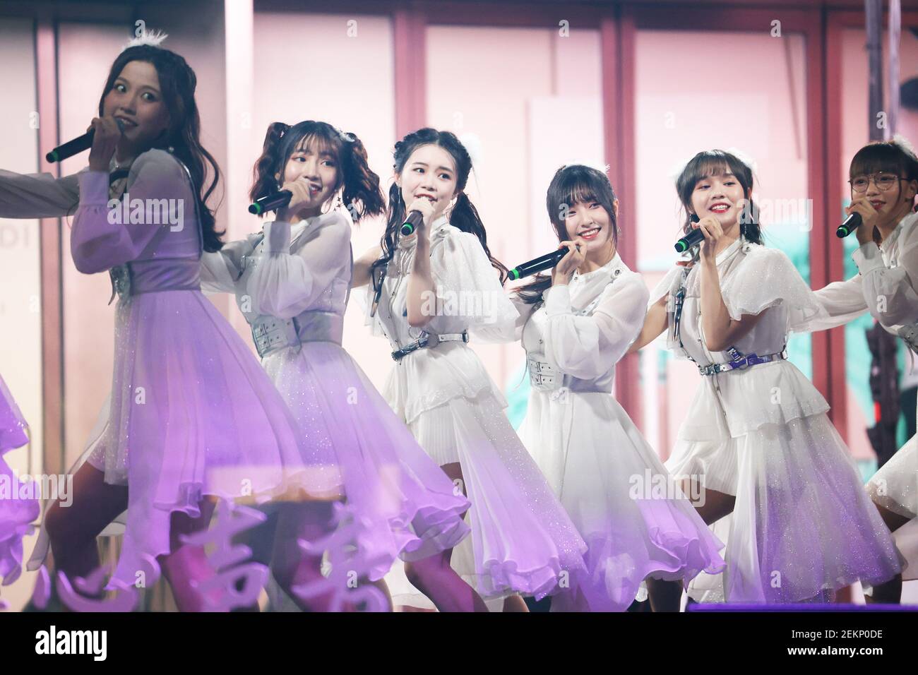 Japanese idol group AKB48 perfroms at 2020 World Music Asia in Shanghai ...