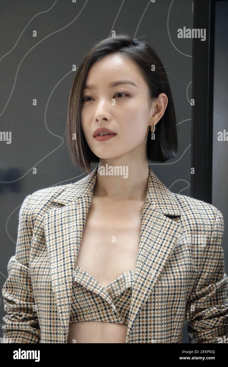 Chinese actress Ni Ni attends a brand promotional event in Beijing ...
