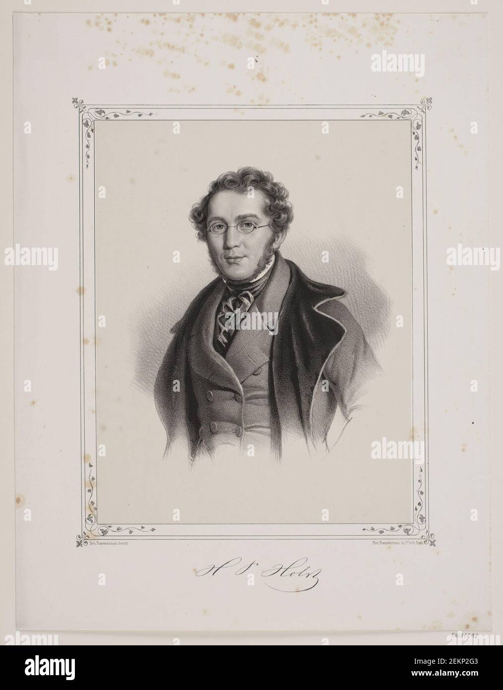 Emil Baerentzen (1799-1868), Hans Peter Holst, 1840's Stock Photo - Alamy