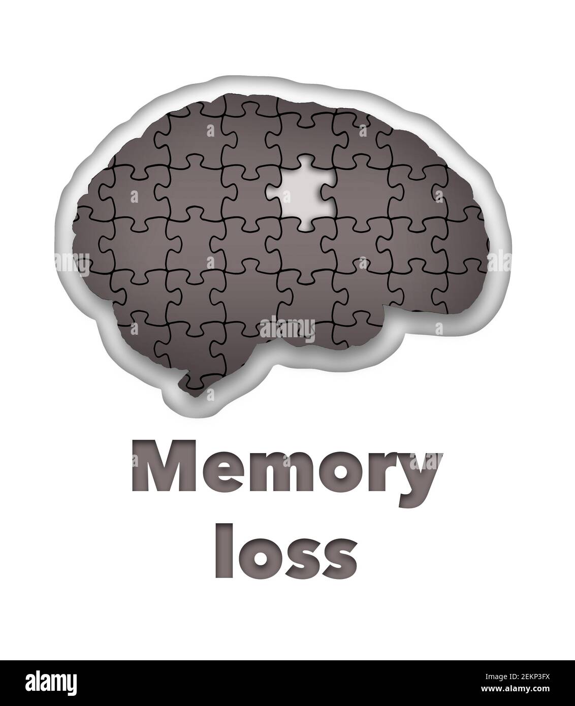 Memory loss illustration hi-res stock photography and images - Alamy