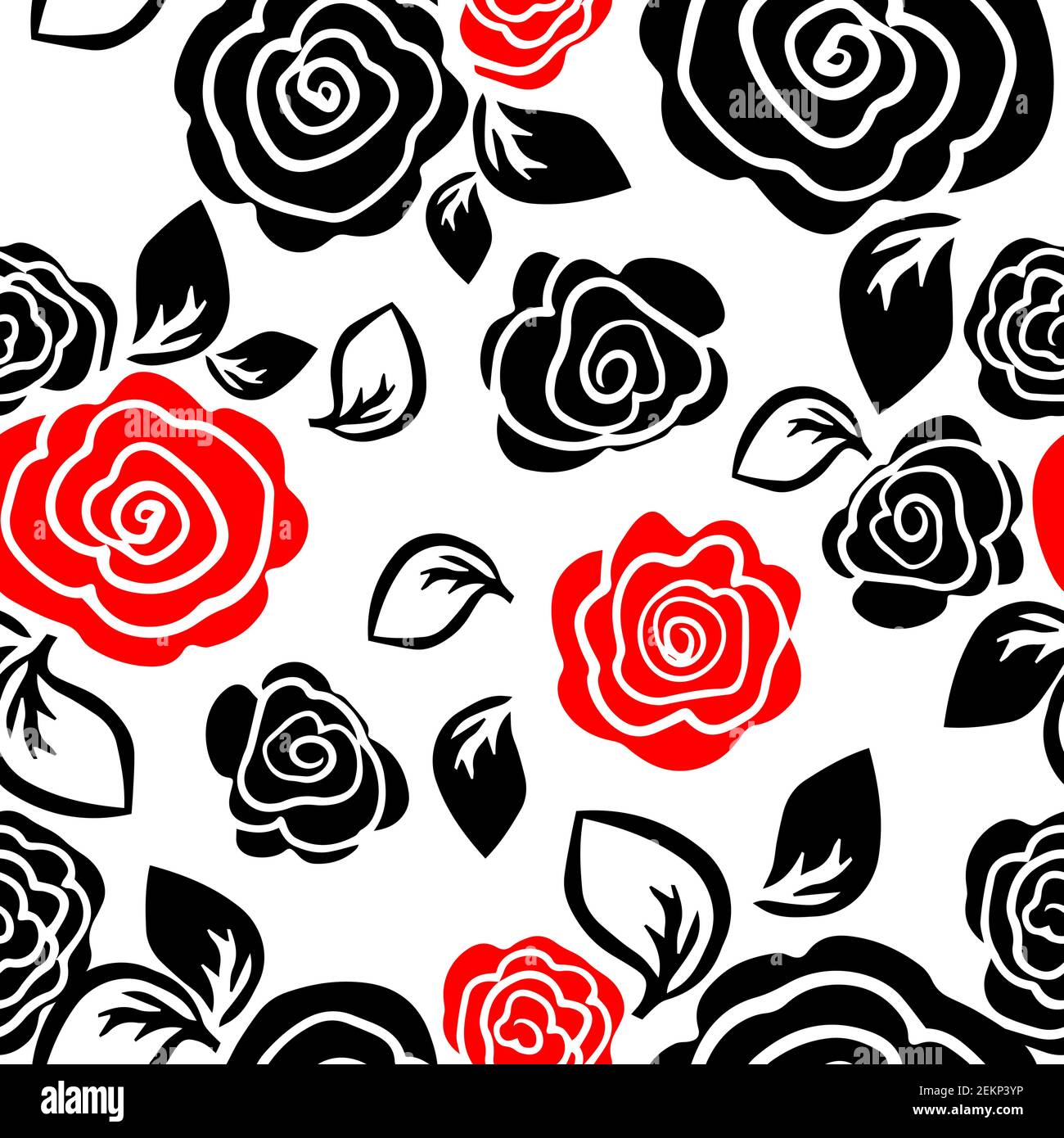 The seamless background is simple roses. Vector illustration Stock ...