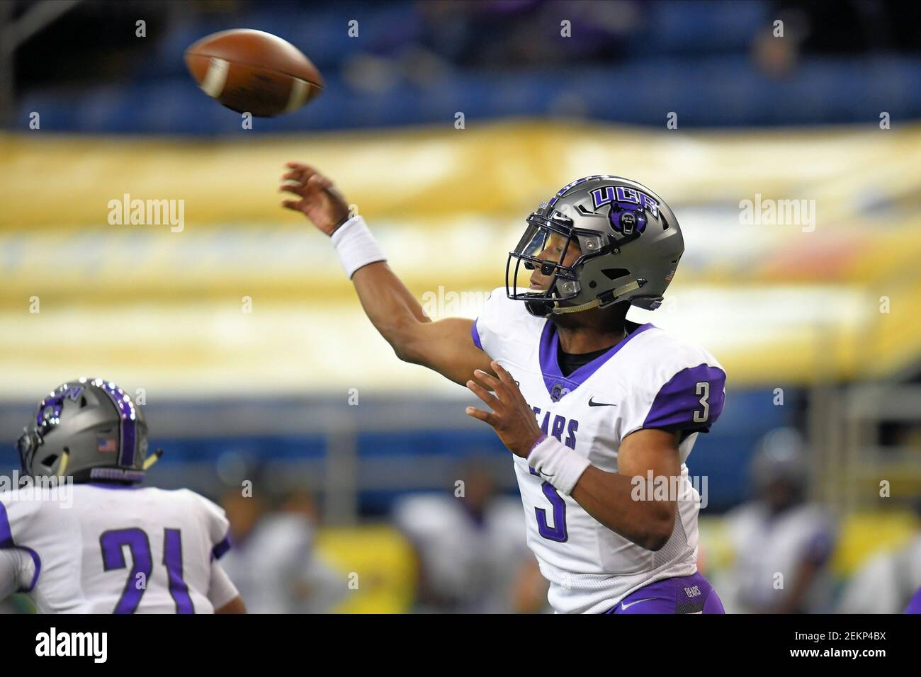 October 3, 2020: Central Arkansas Bears quarterback Breylin Smith (3 ...