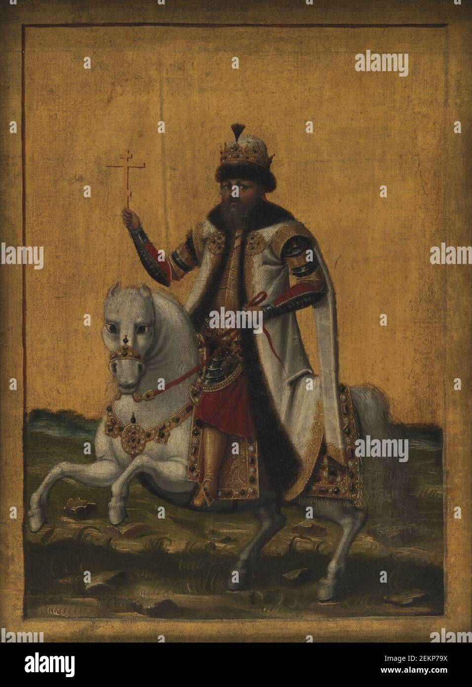 Kms 1401 Unknown (-), Mikhail Fjodorovithj (1613-45), Russian Zar, 1650 ...