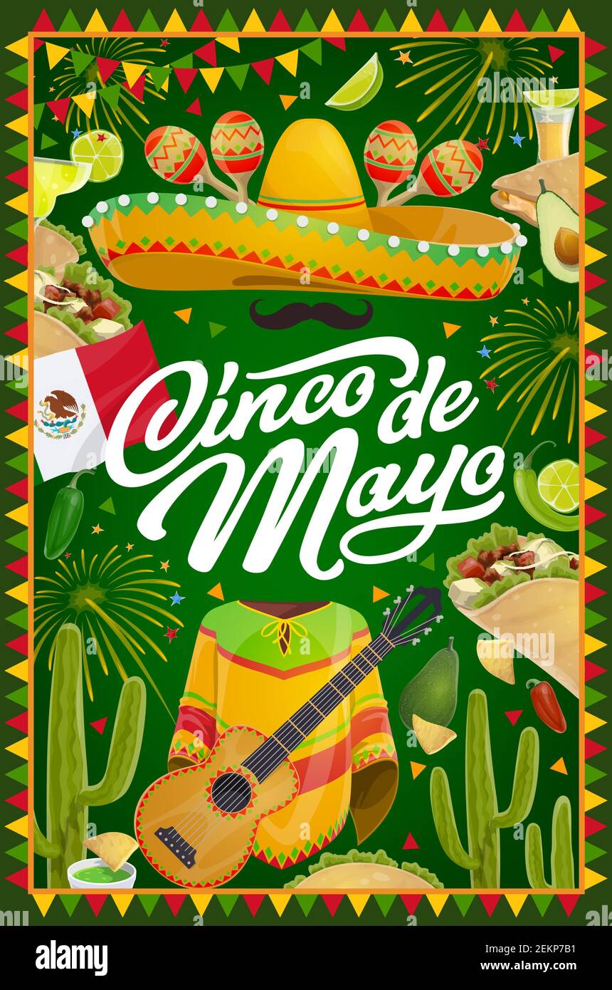 Mexican traditional holiday Cinco de Mayo, fiesta party celebration ...