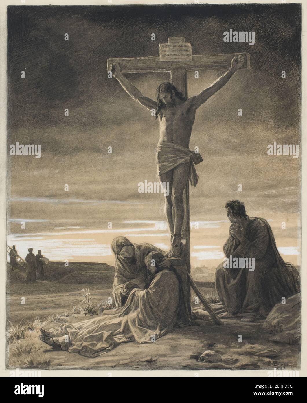 Carl Bloch (1834-1890), Christ on the Cross, 1884 Stock Photo - Alamy