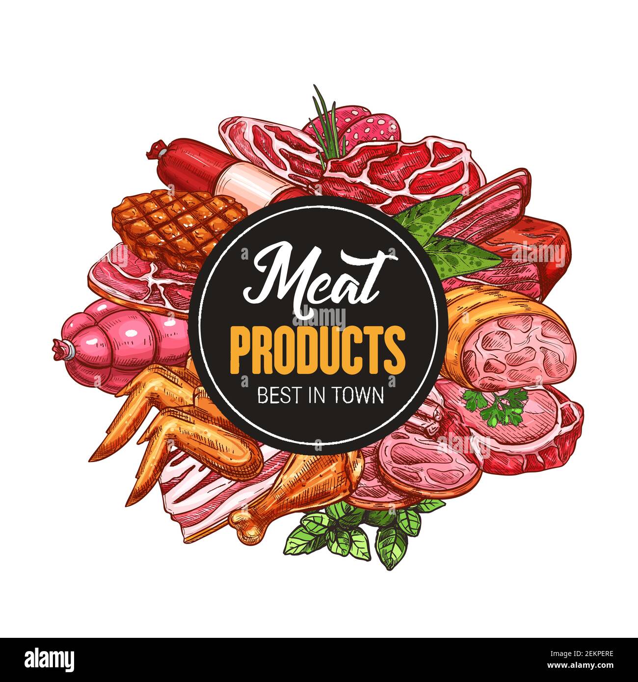 Assorted poultry Stock Vector Images - Alamy