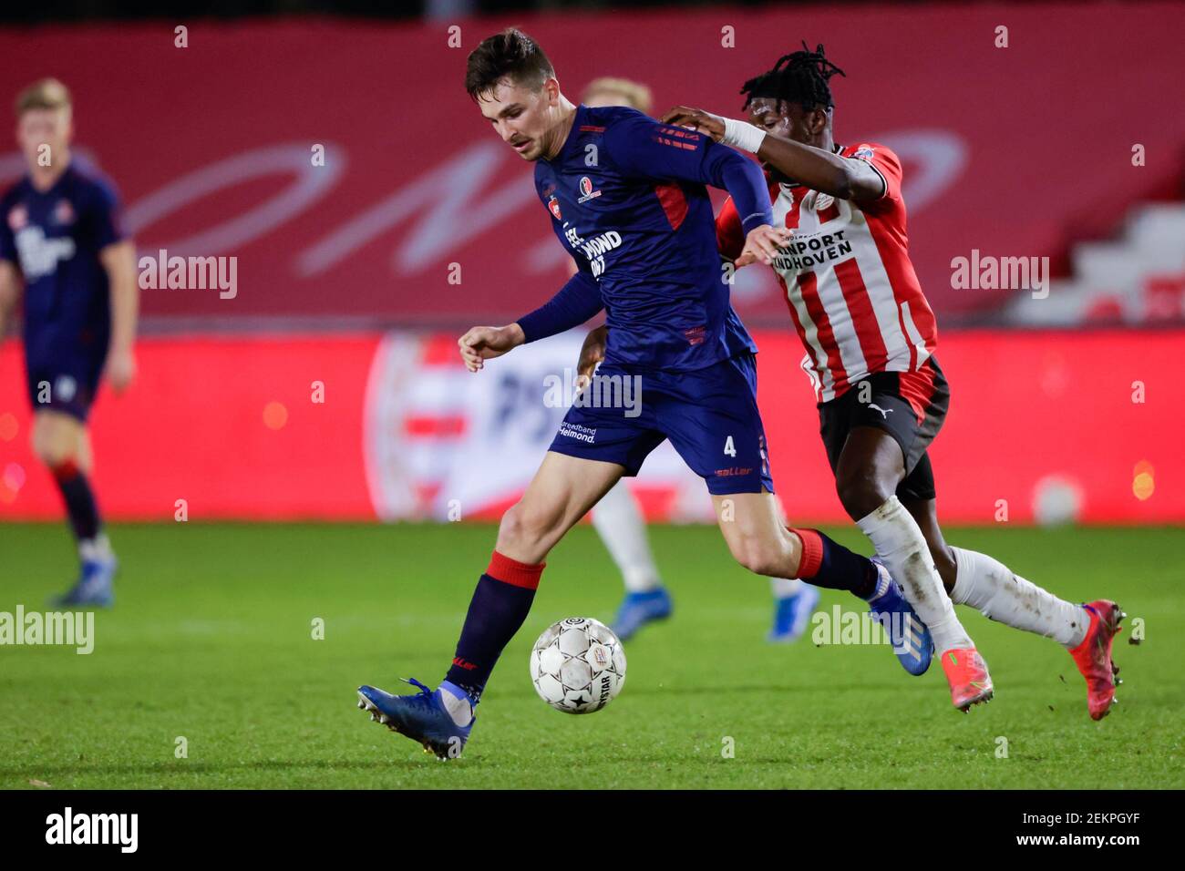 EINDHOVEN, NETHERLANDS - FEBRUARY 23: Alec van Hoorenbeek of Helmond ...