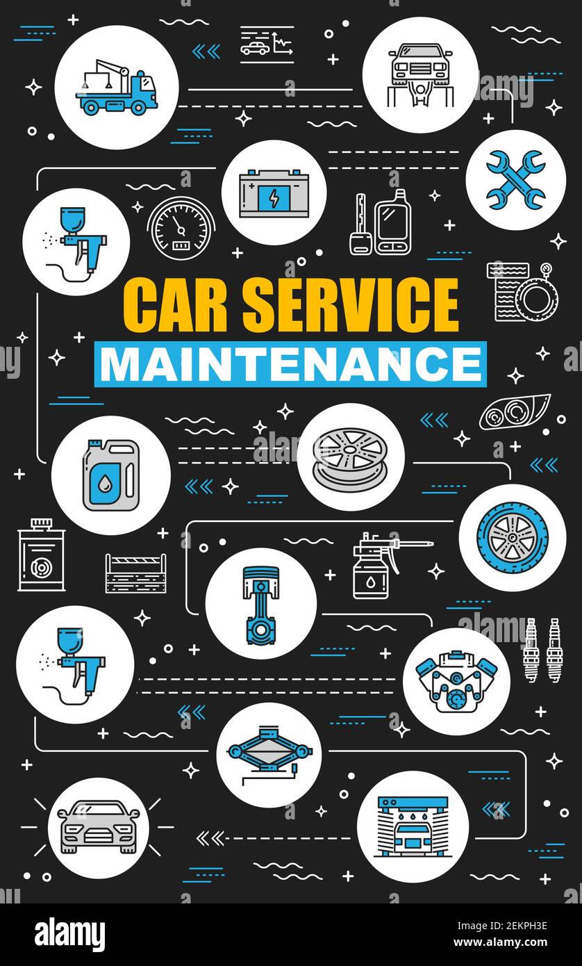 Auto checkup Stock Vector Images - Alamy