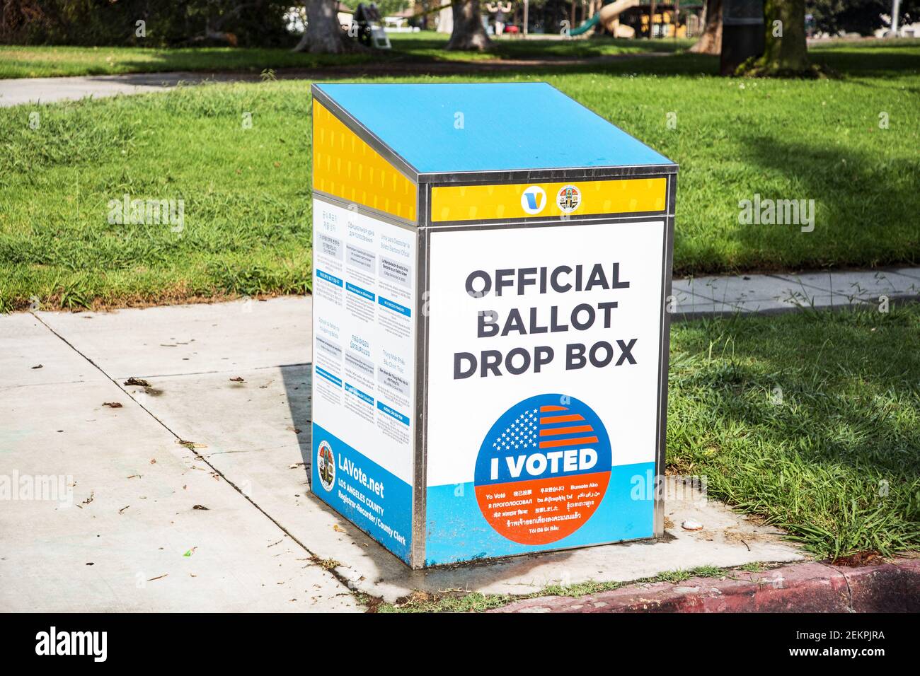 Official Ballot Drop Box The Boxes Are Placed Through Out La County