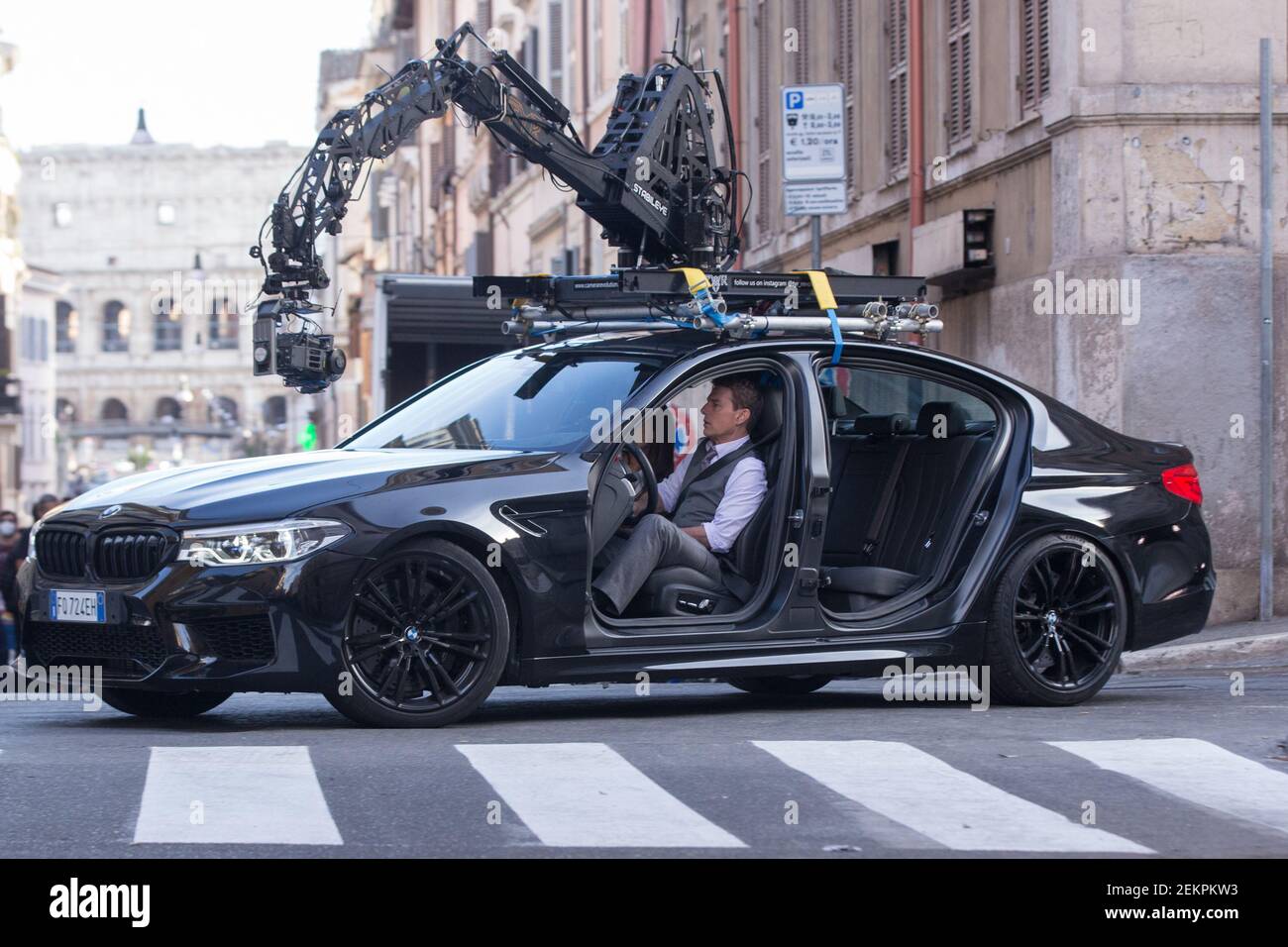 Tom Cruise on the set of film "Mission Impossible 7" started today in ...