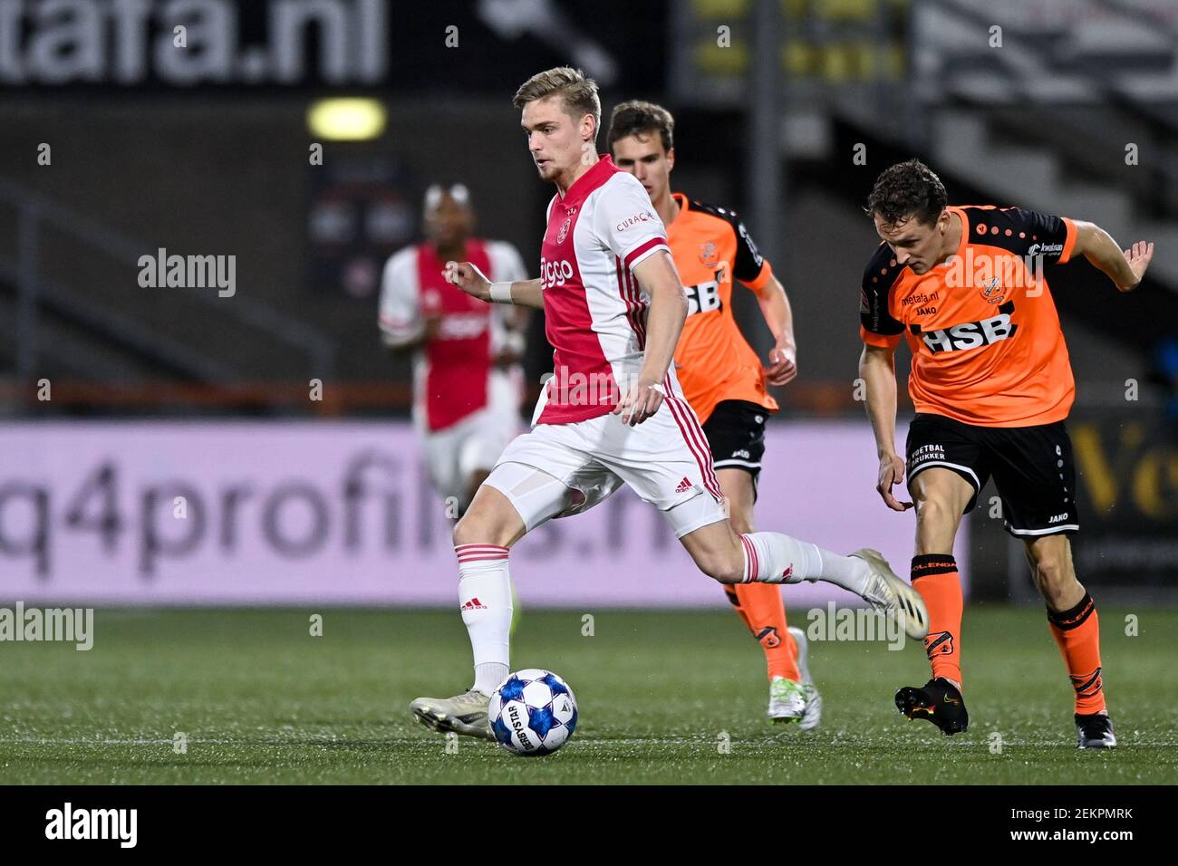 VOLENDAM, NETHERLANDS - FEBRUARY 23: Kenneth Taylor of Jong Ajax during ...
