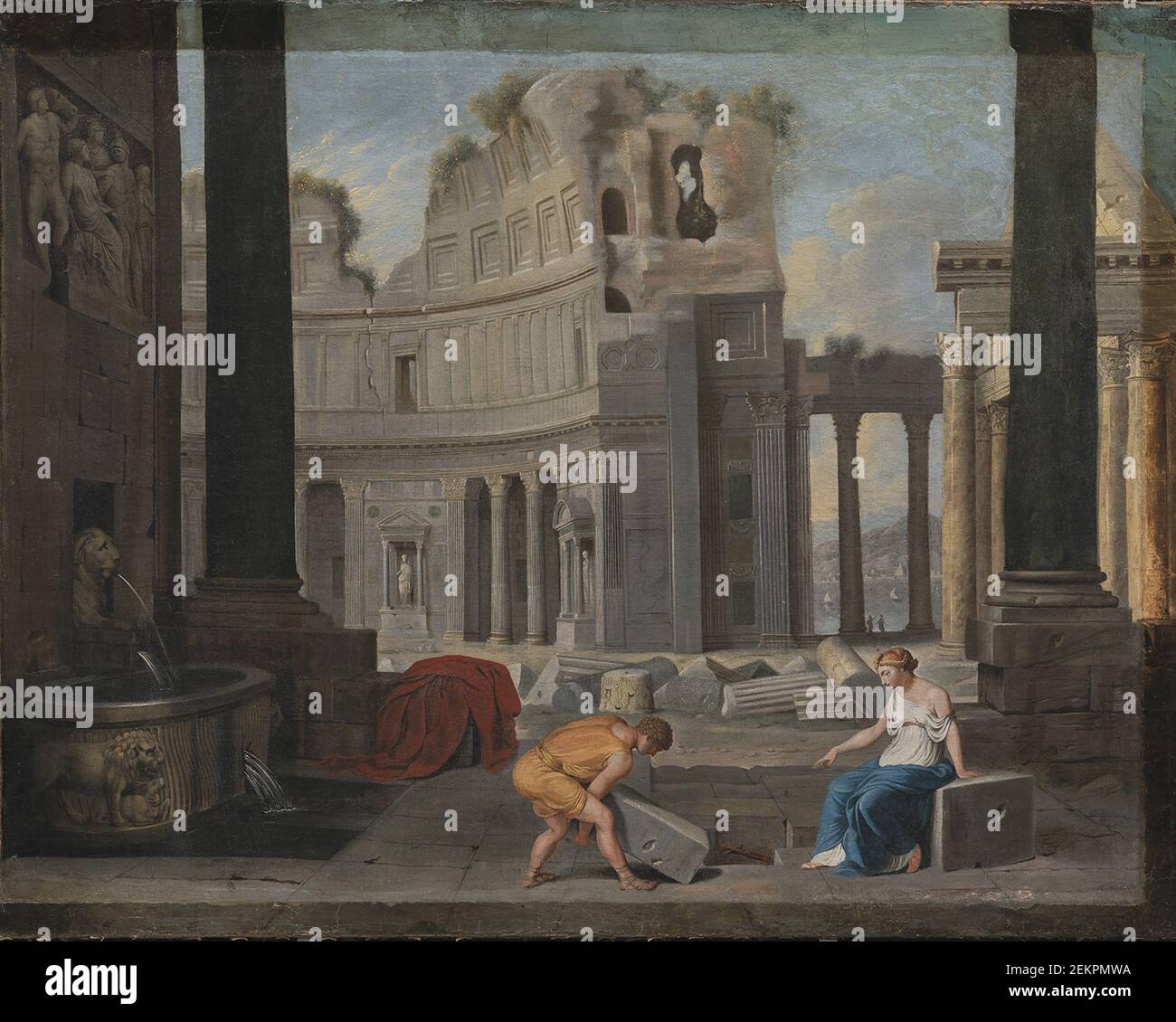 Jean Lemaire (1598-1659), Theseus finds his father's wrath and sandals ...