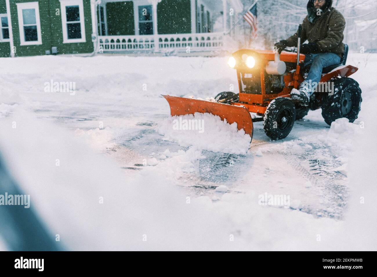 Tractor Plowing Snow High Resolution Stock Photography and Images - Alamy