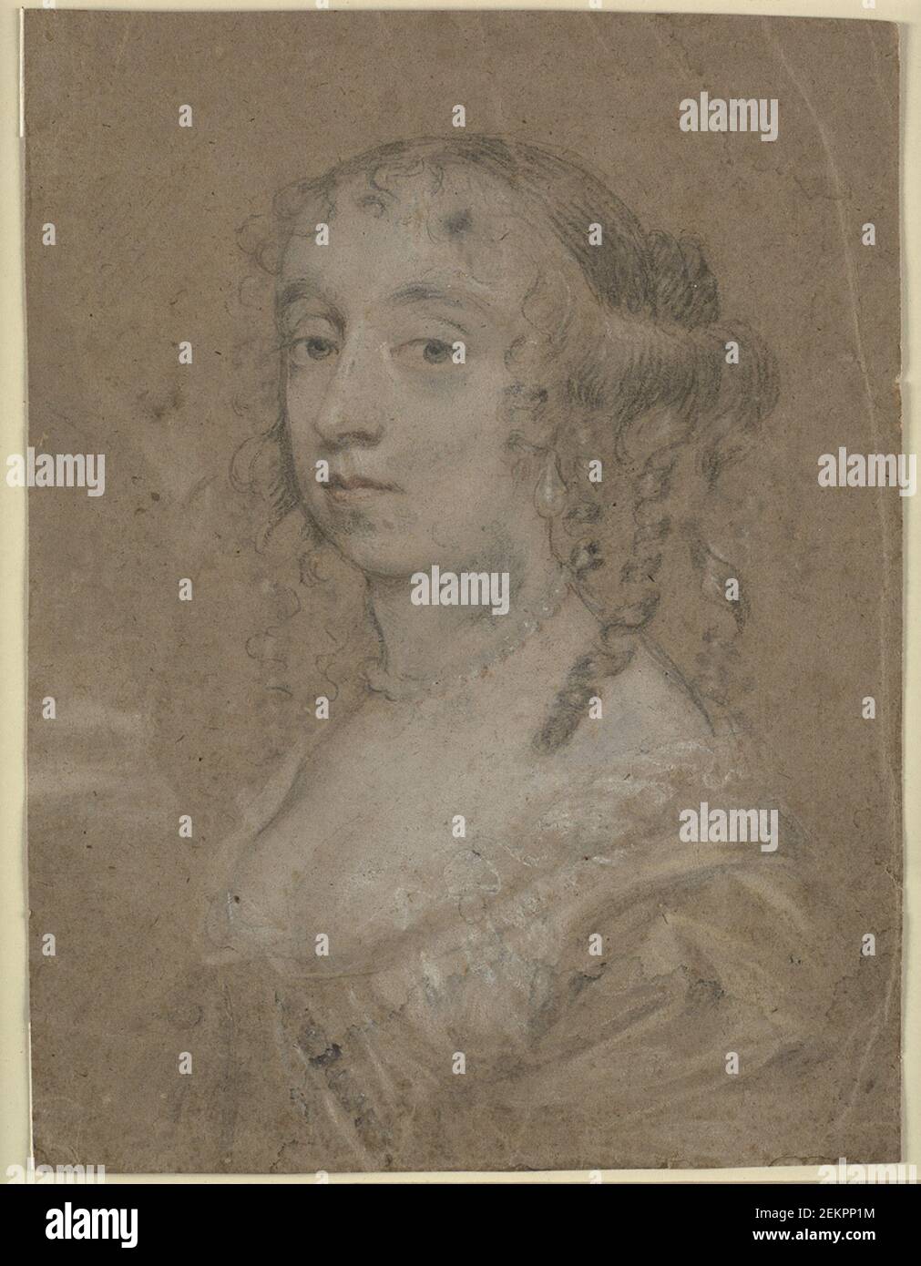 Sir Peter Lely (1618-1680), Portraet by a lady, 1618-1680 Stock Photo ...