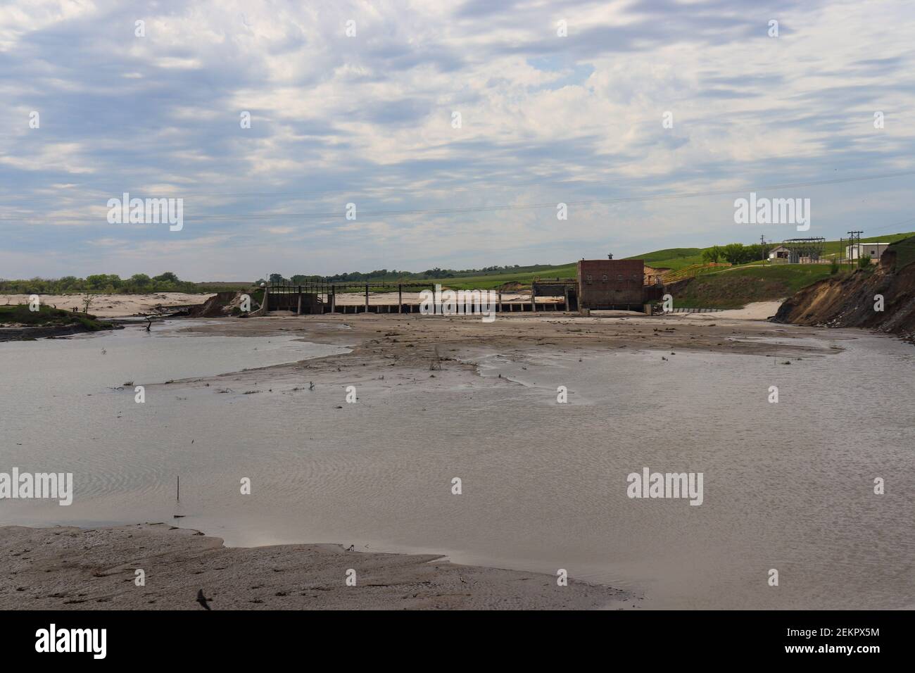 May 26, 2019 Spencer Dam Nebraska after the dam broke Boyd County and ...