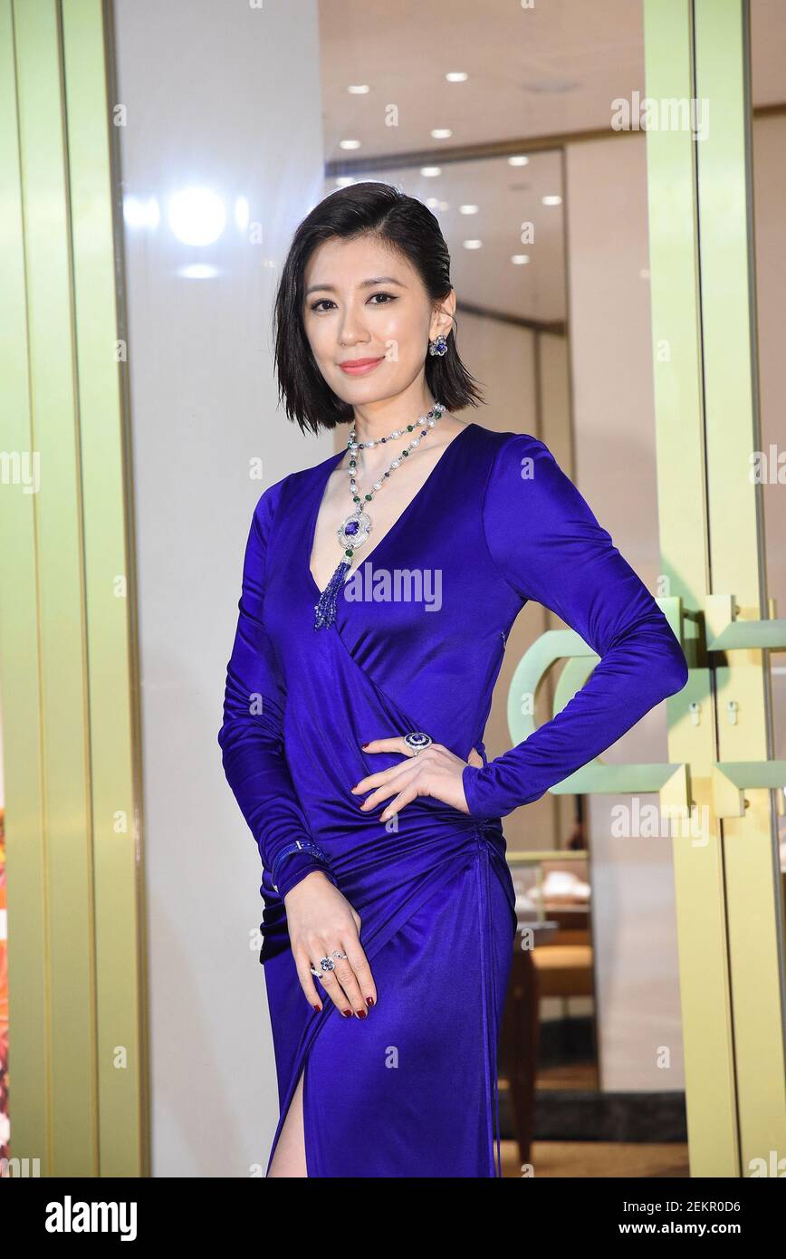 Taiwanese actress and television host Alyssa Chia stands for Bulgari ...