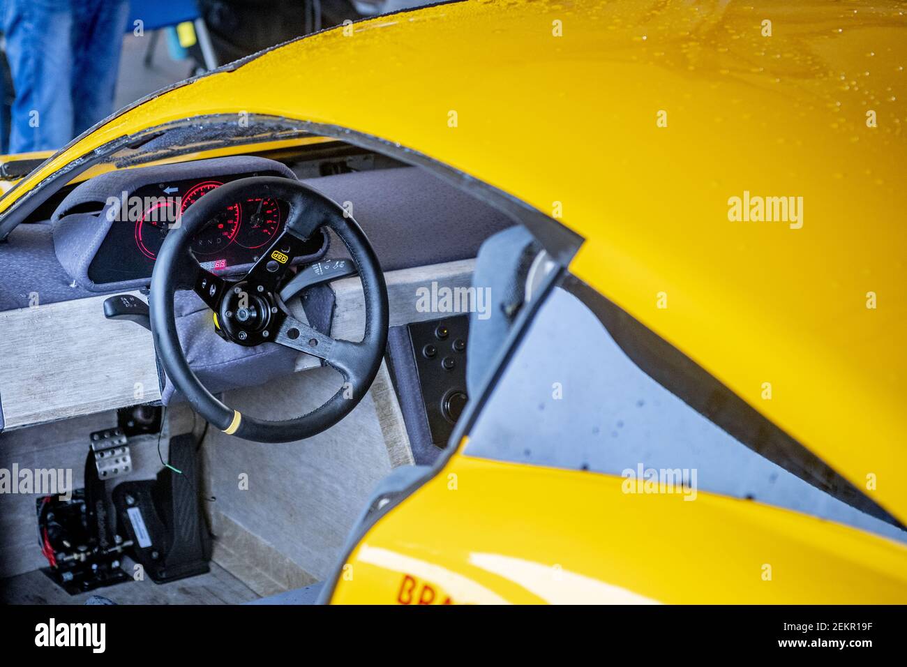 A view of the interior of the Luca car. Astronaut Andre Kuipers unveils ...
