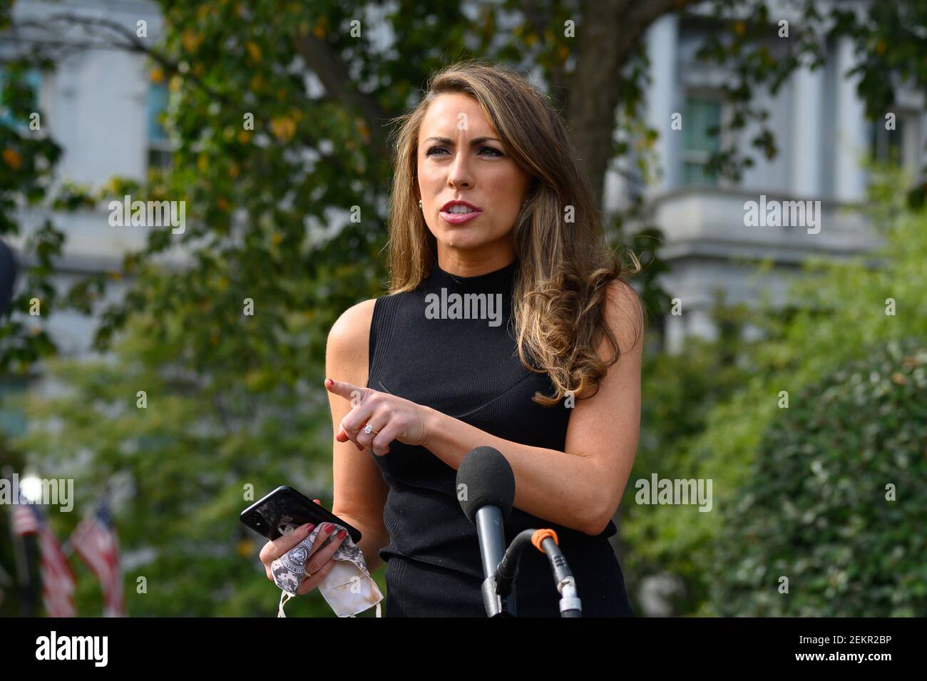 White House Communications Director Alyssa Farah speaks to reporters ...