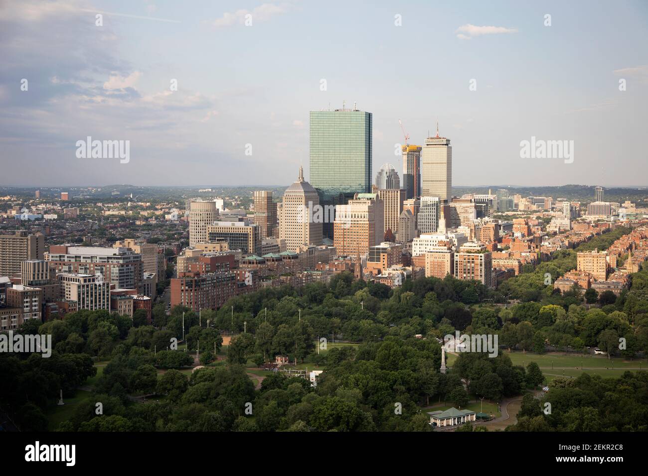 Boston public garden aerial hi-res stock photography and images - Alamy