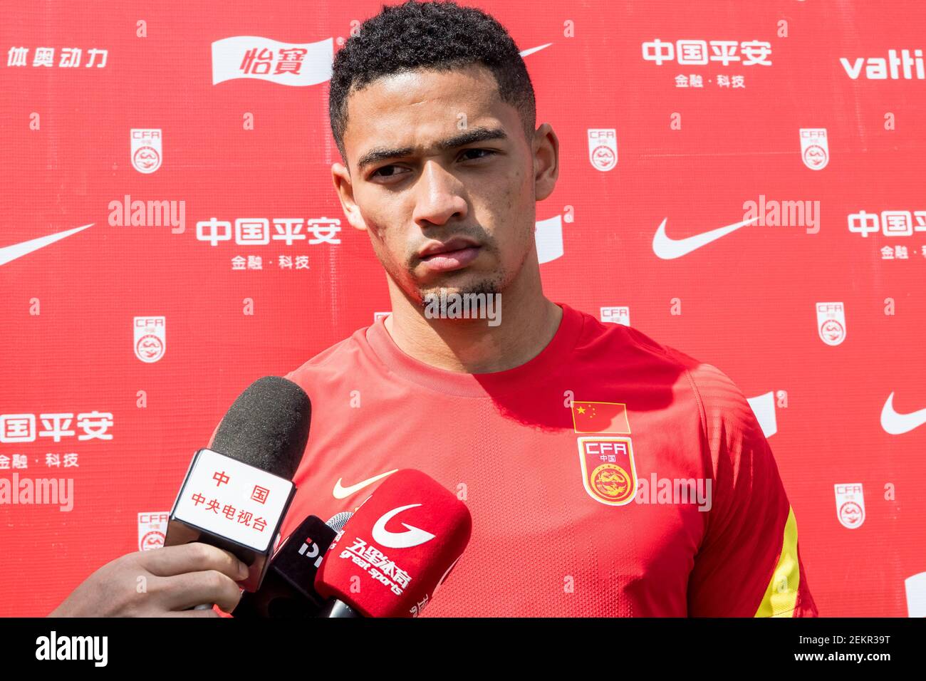 English-born Chinese professional footballer Tyias Charles Browning, also known as Jiang ...