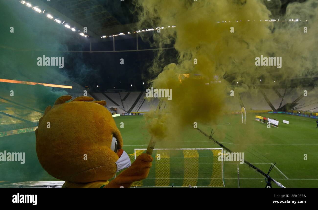 Qatar 2022 qualifiers; Brazil versus Bolivia; Canarinho, mascot of ...