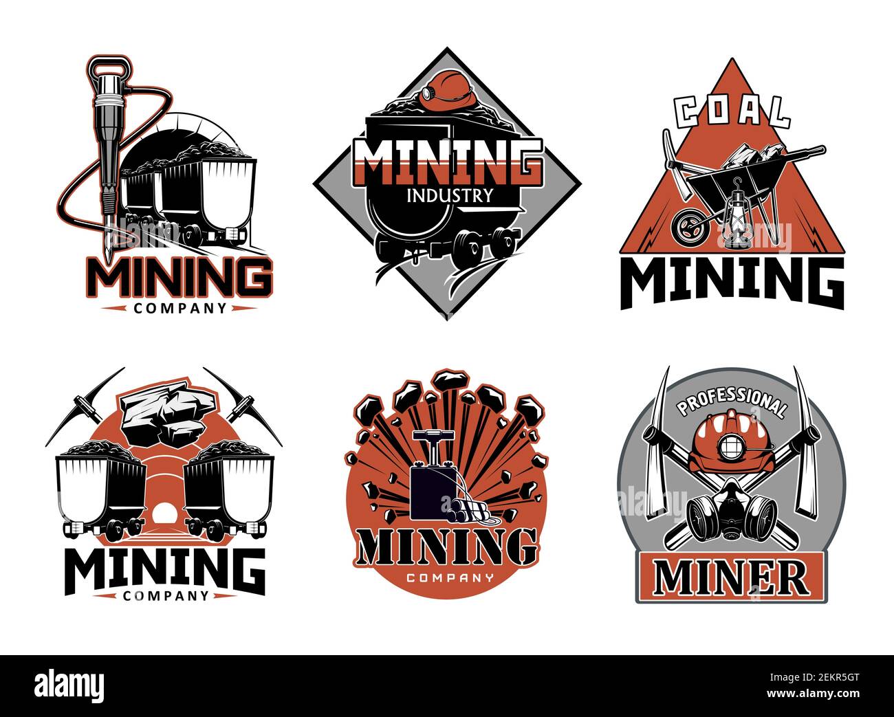 Rock salt production Stock Vector Images - Alamy