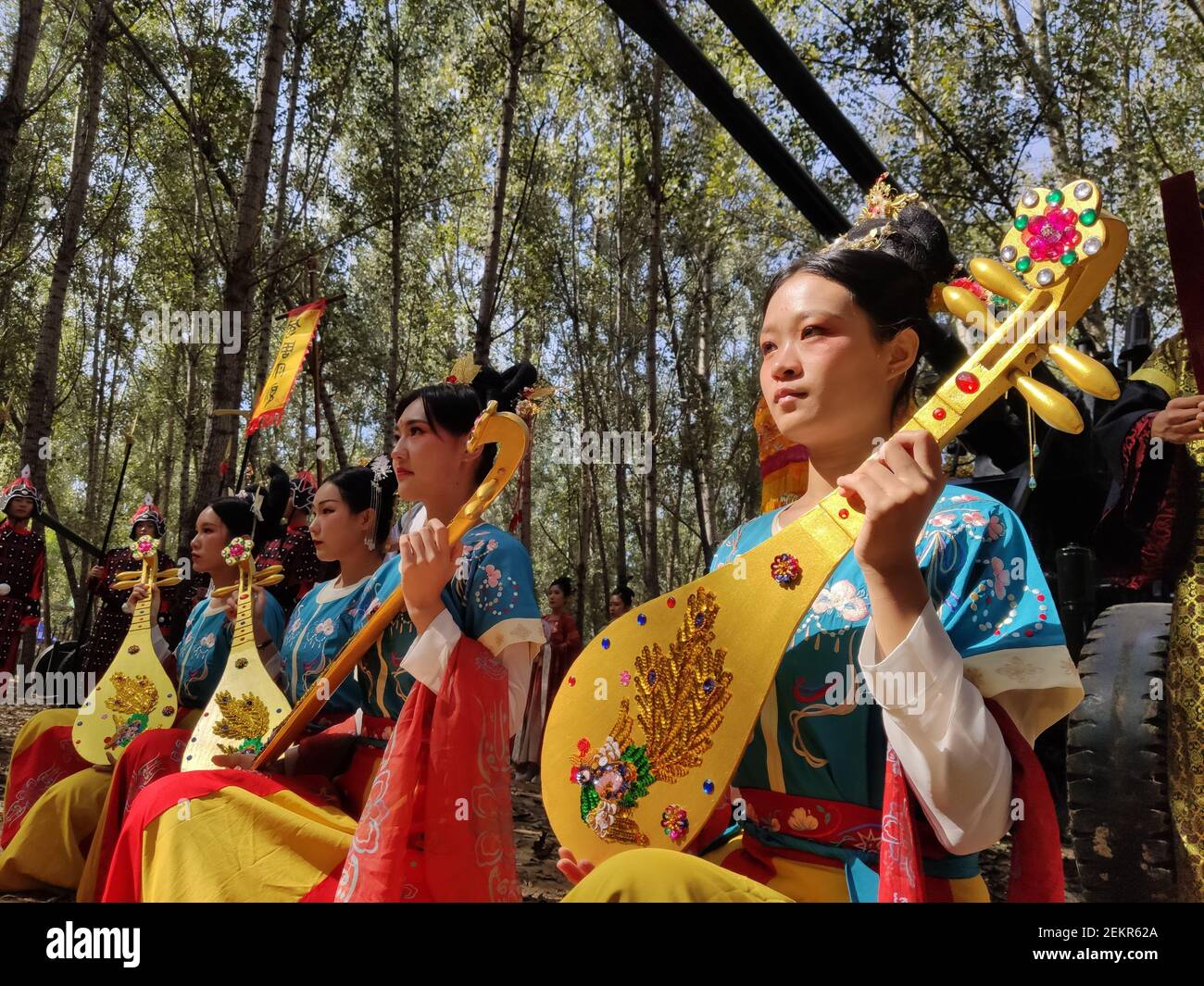 Shandongï¼ŒCHINA-On October 5, 2020, in the Ancient village of Yellow ...