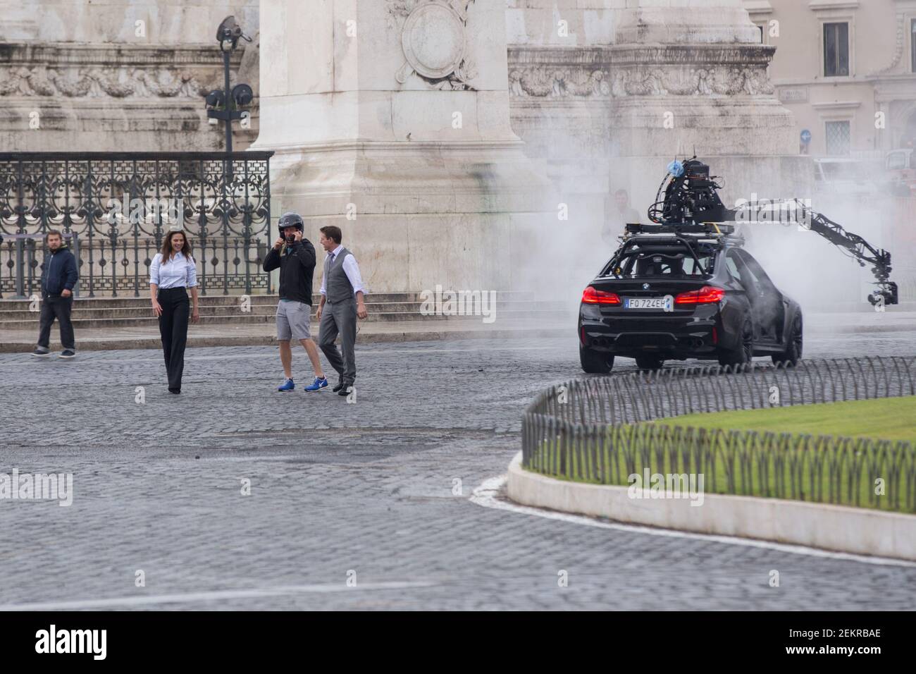 The American actor Tom Cruise on the set of the movie "Mission ...