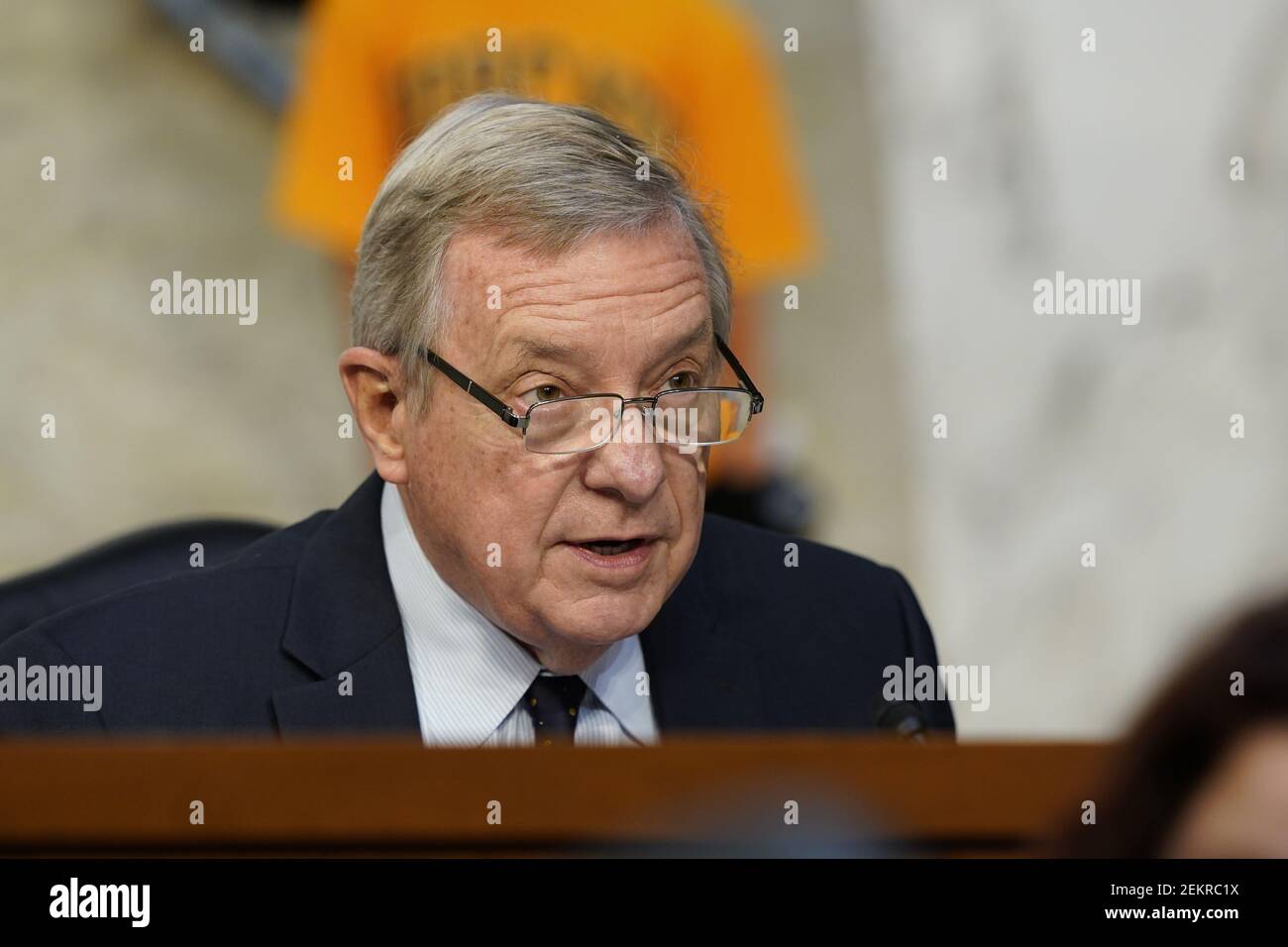 Sen. Dick Durbin, D-Ill., speaks during a confirmation hearing for ...