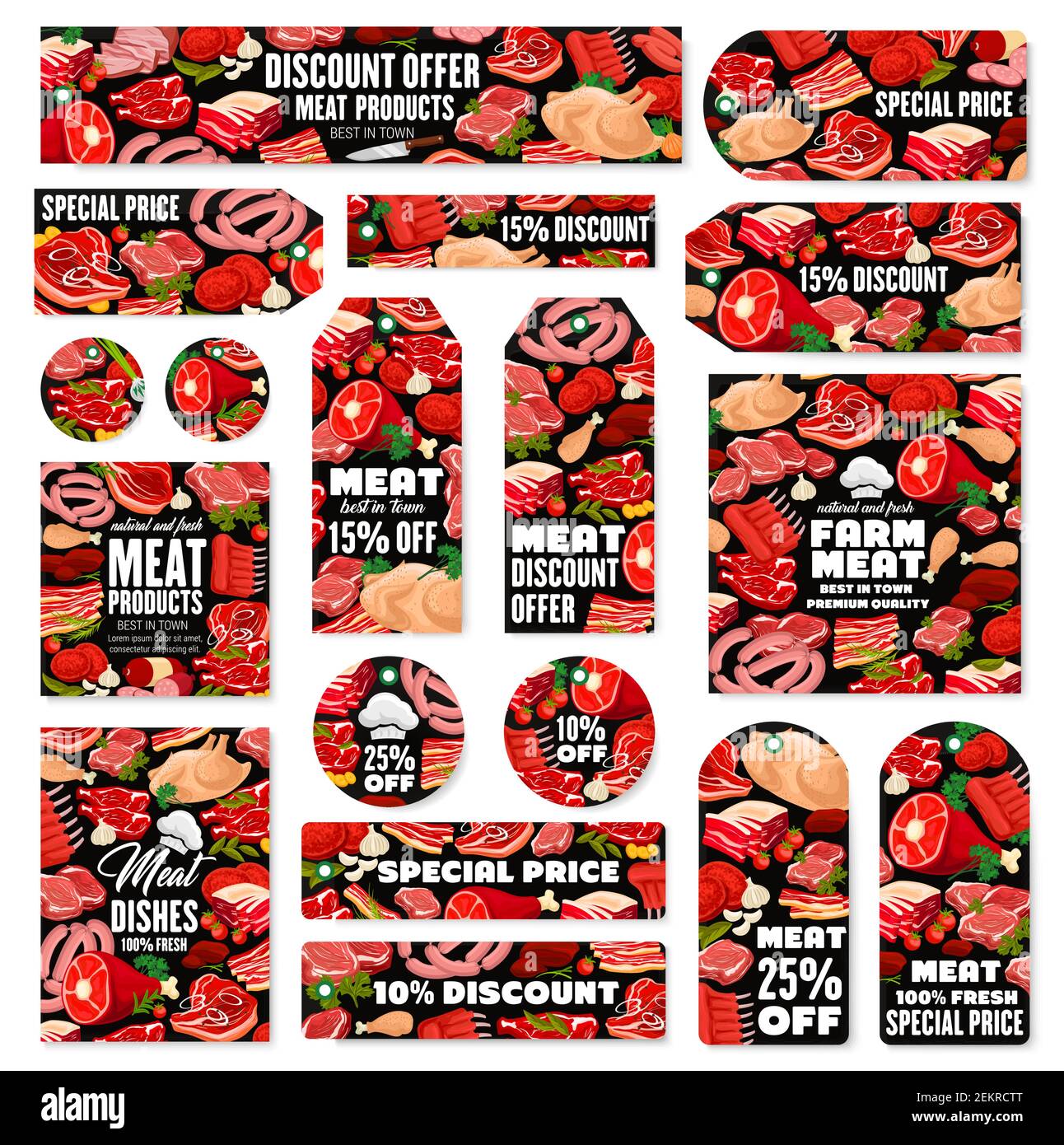 Garlic roast pork Stock Vector Images - Alamy