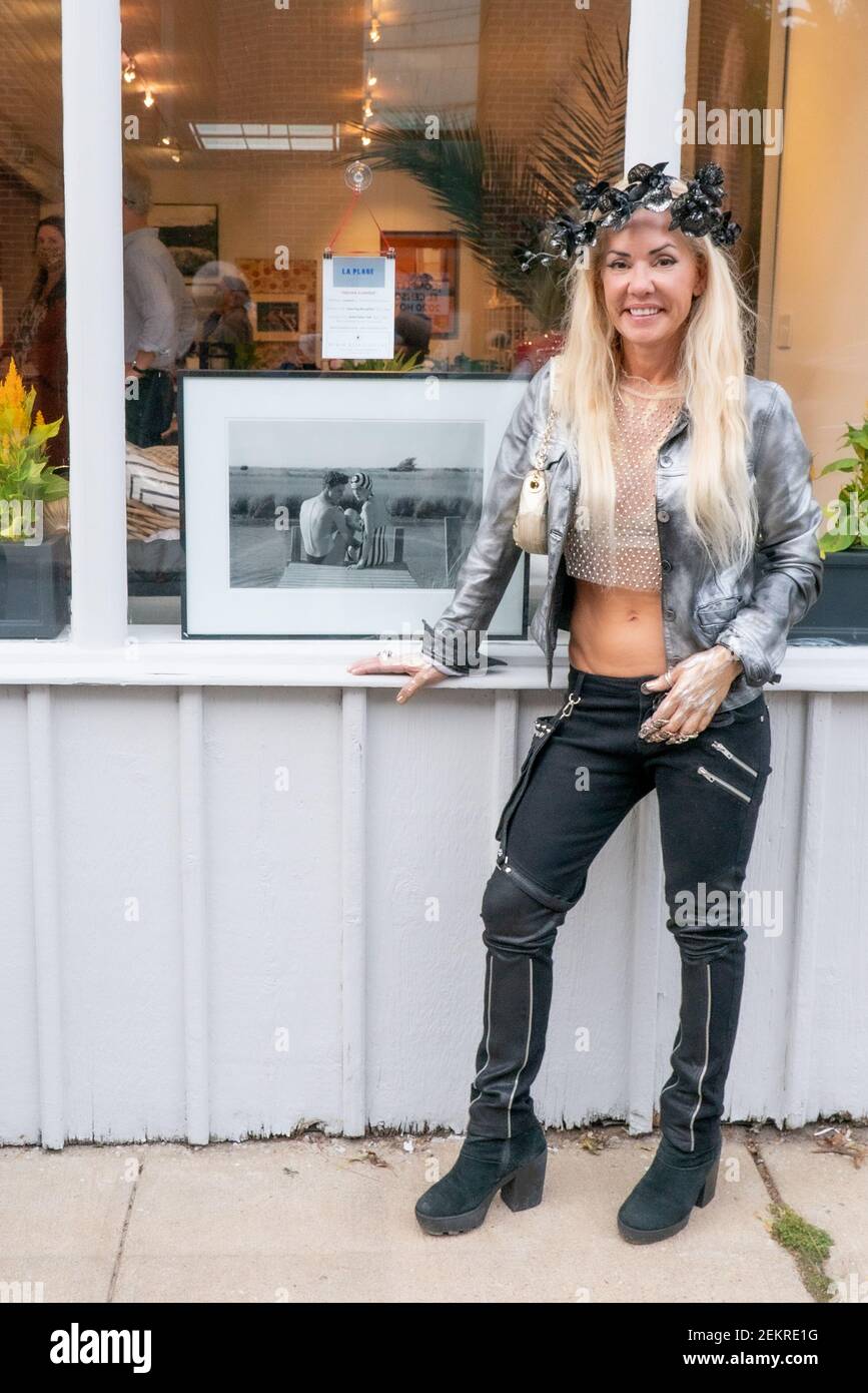 Featured artist Luciana Pampalone attends Robin Rice Gallery presents ...