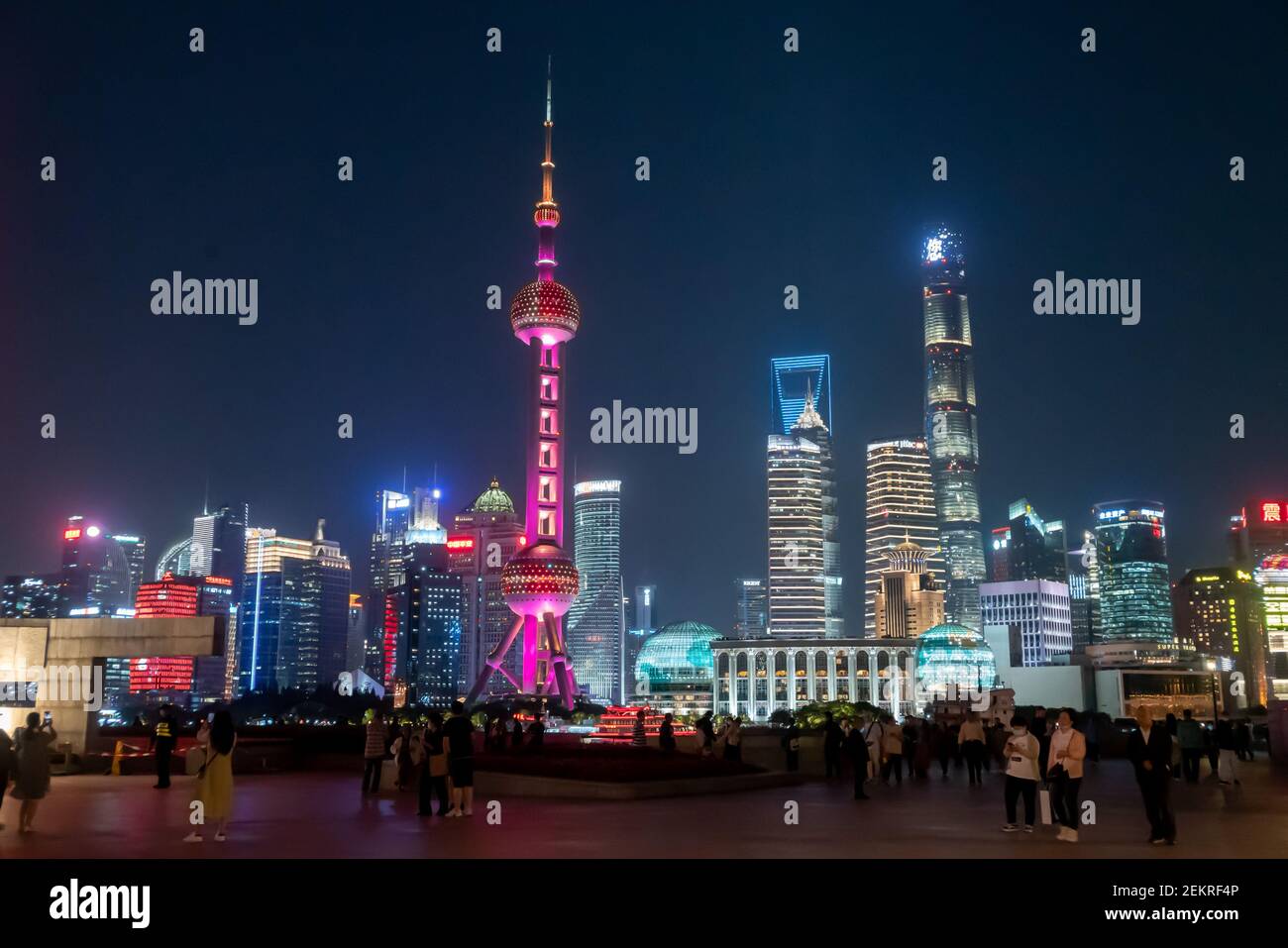The skyline composed of local landmarks including skyscrapers including ...
