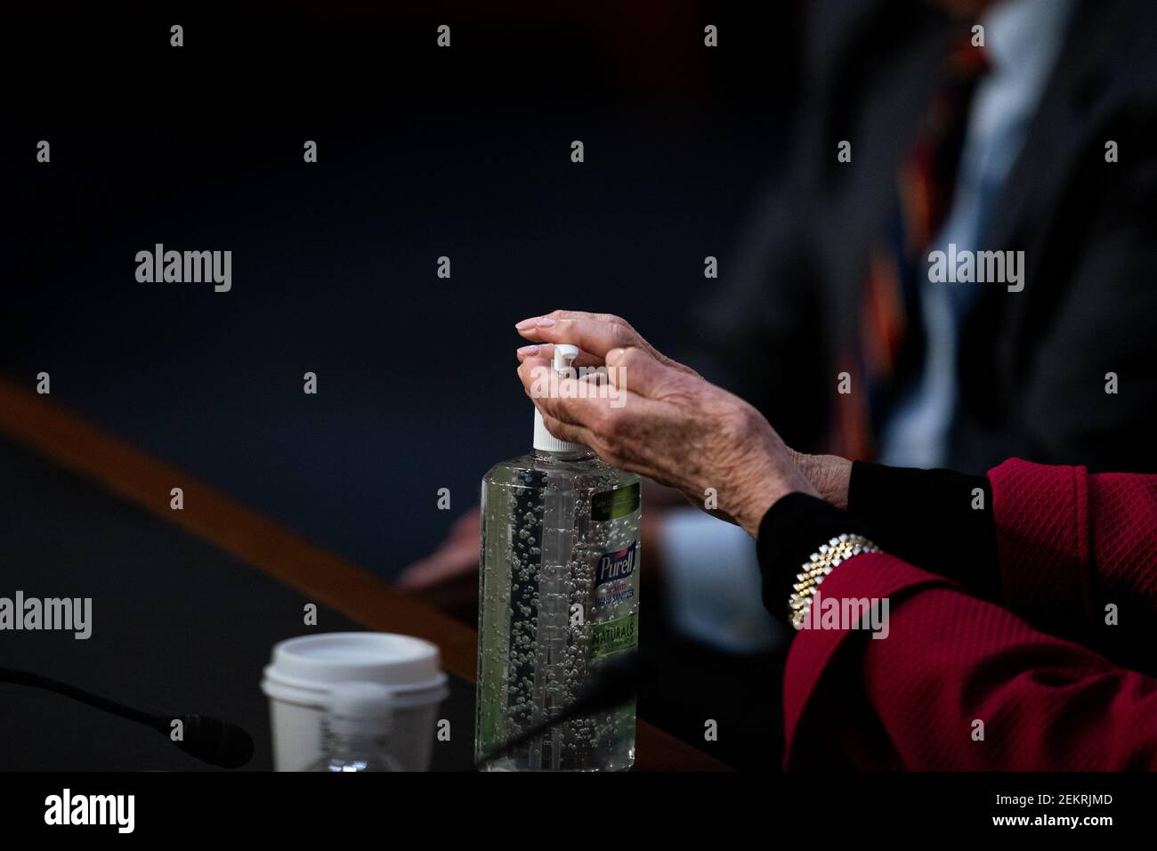 Senate Judiciary Committee Ranking Member Dianne Feinstein (D-CA) pumps ...