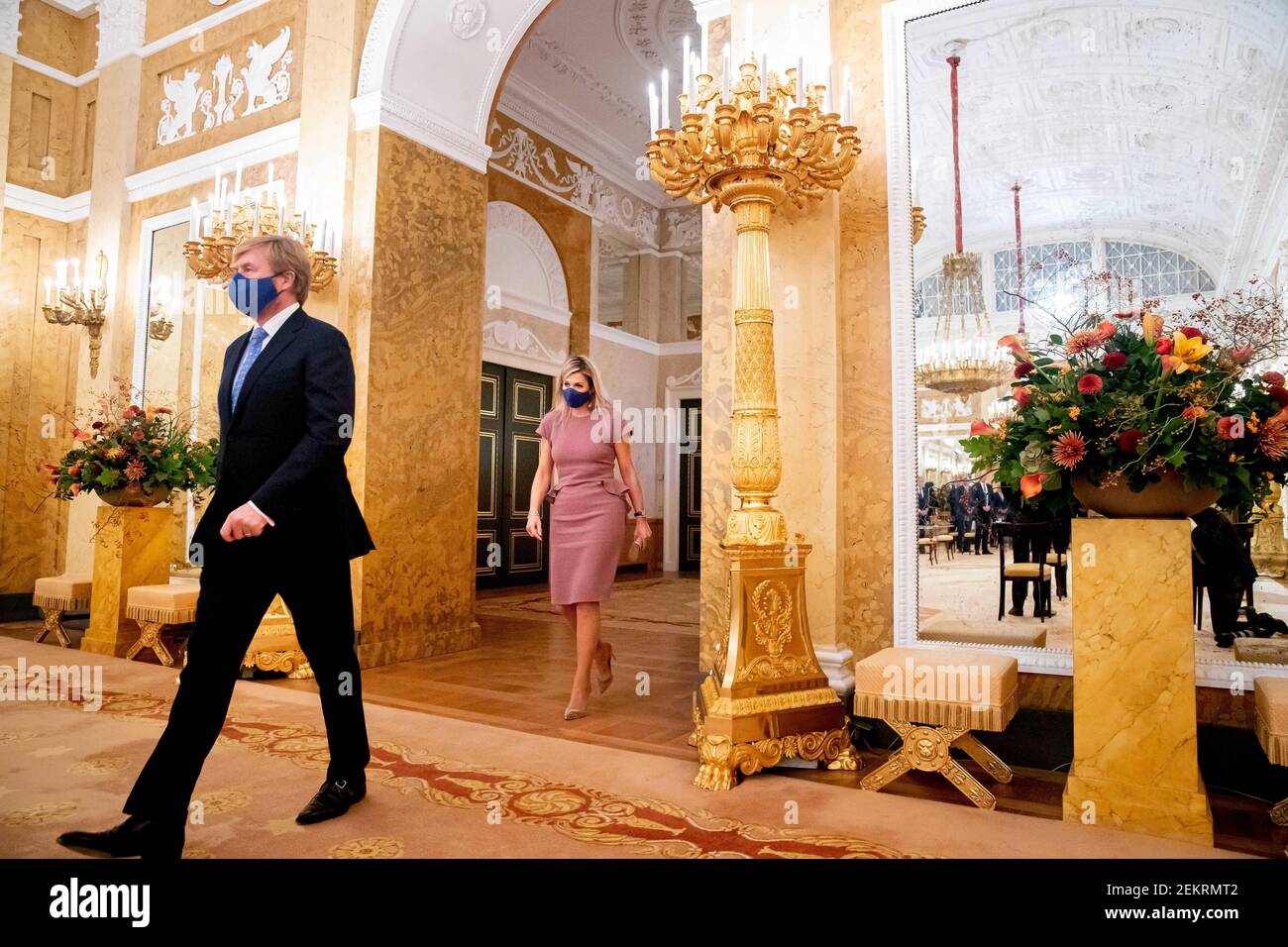 Queen Maxima and King Willem Alexander during a reception for "Towards ...