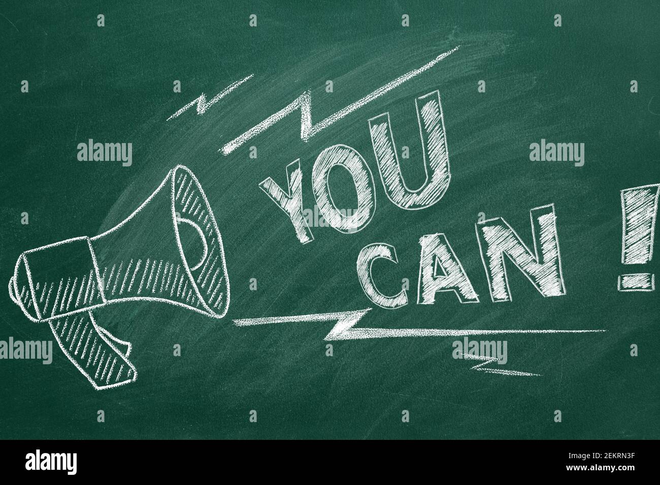 You can. Inspirational motivational quote Stock Photo - Alamy