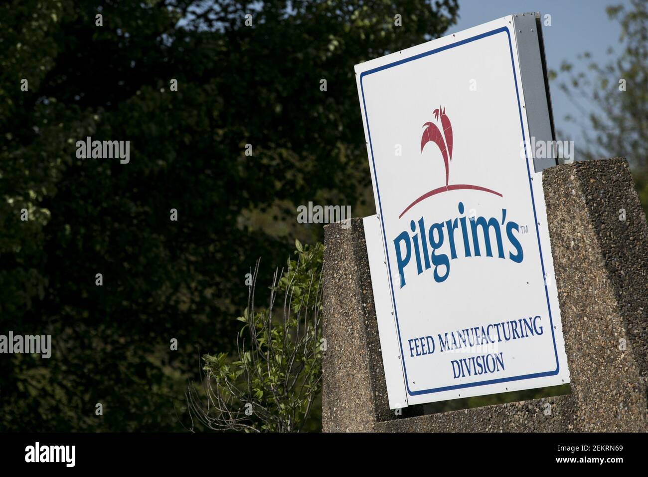 A logo sign outside of a facility occupied by Pilgrim's Pride in ...