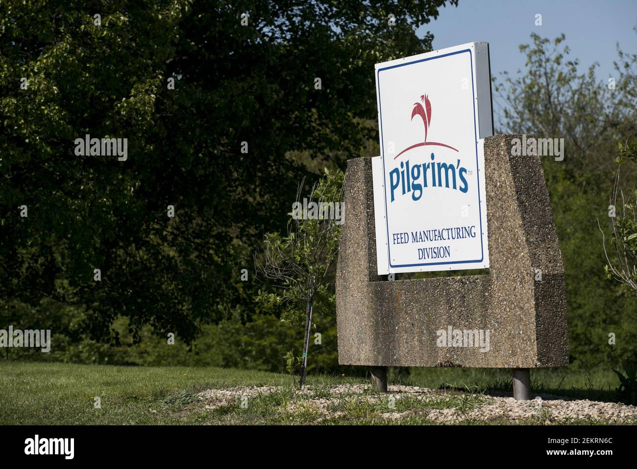 A logo sign outside of a facility occupied by Pilgrim's Pride in ...