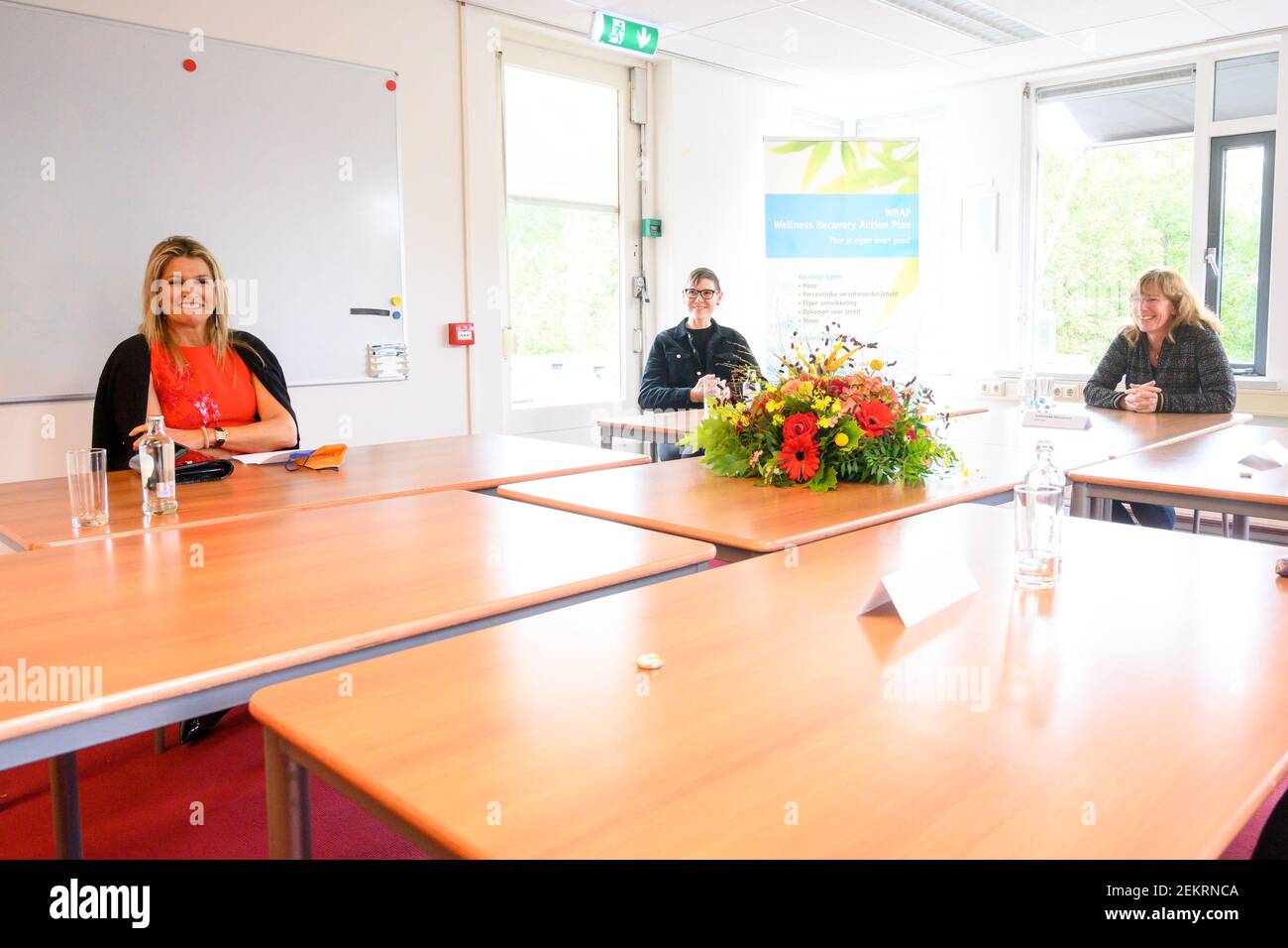 Queen Maxima during a visit to the GGZ team of Lister and Altrecht in ...