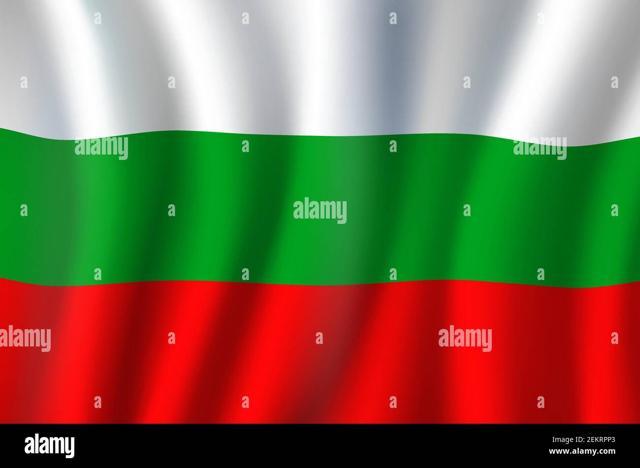 Wavy bulgarian flag Stock Vector Images - Alamy