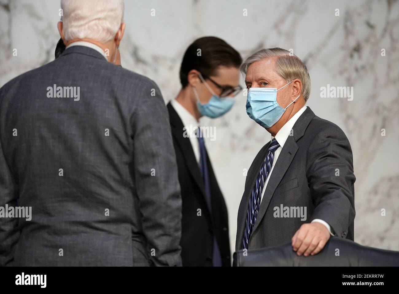 Senate Judiciary Committee Chairman Lindsey Graham (R-S.C.) is seen ...