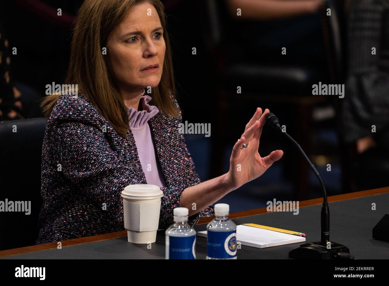 WASHINGTON, DC ? OCTOBER 14: Supreme Court nominee Amy Coney Barrett ...
