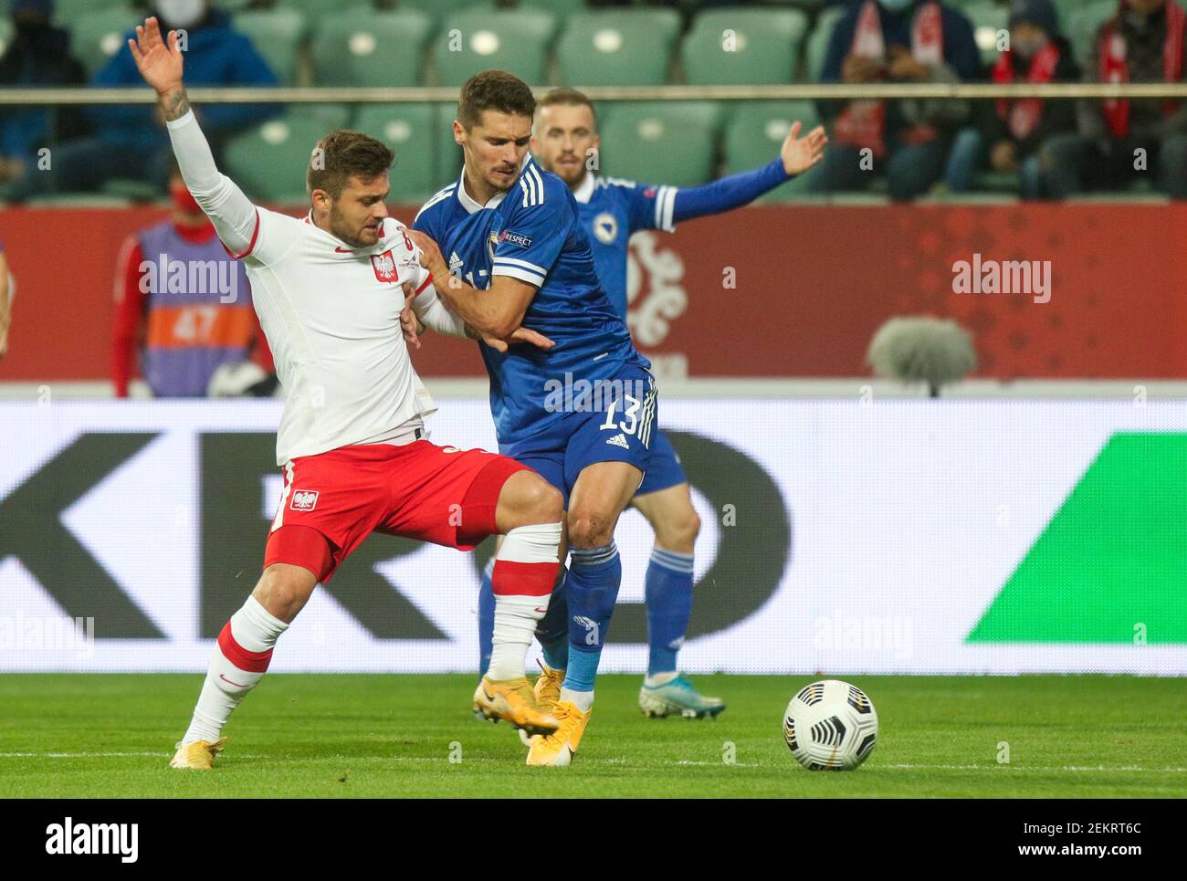 14.10.2020, Wroclaw, pilka nozna, Liga Narodow, Polska - Bosnia i ...