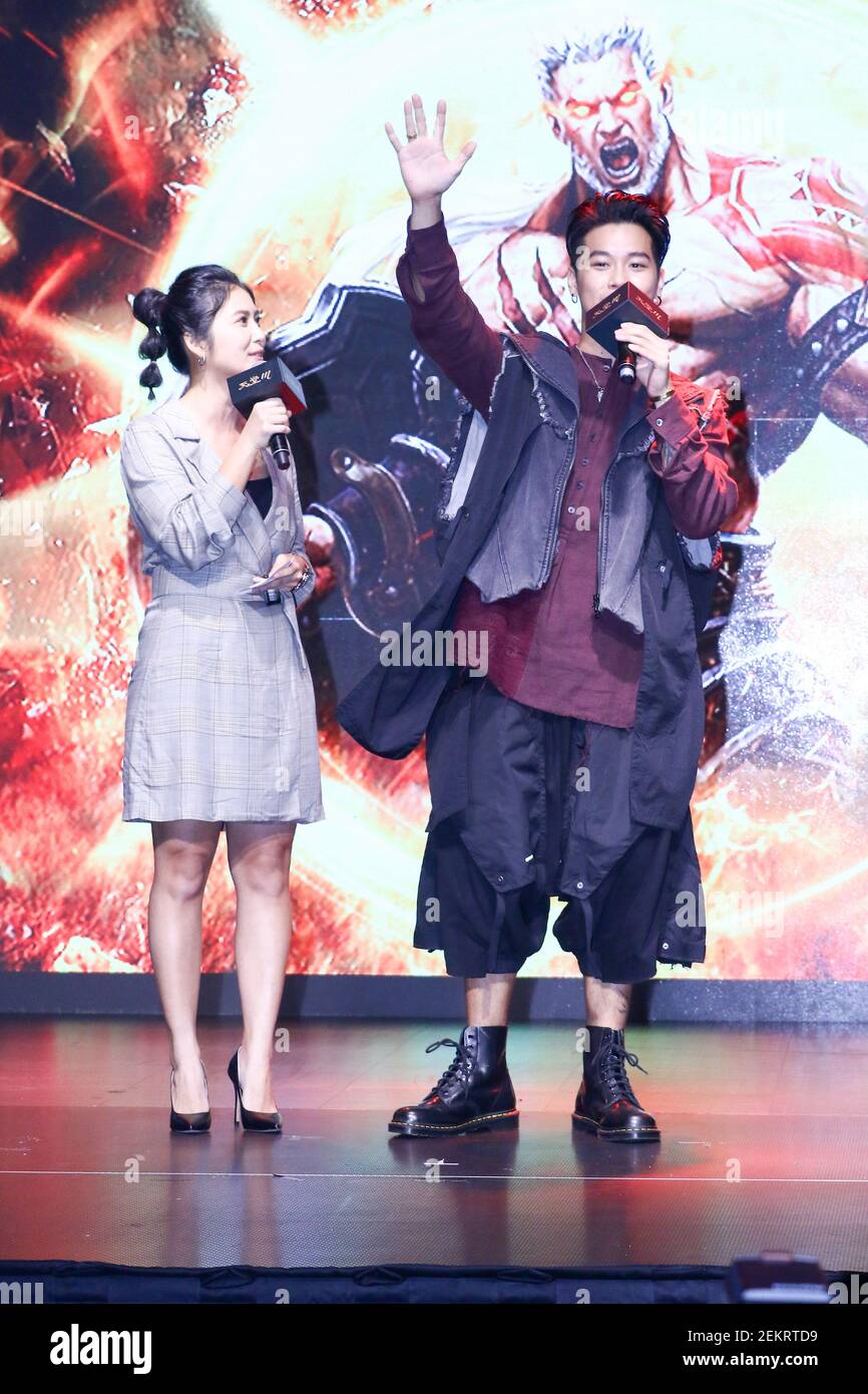 OSN promotes for a mobile game in Taipei,Taiwan,China on October 13 ...