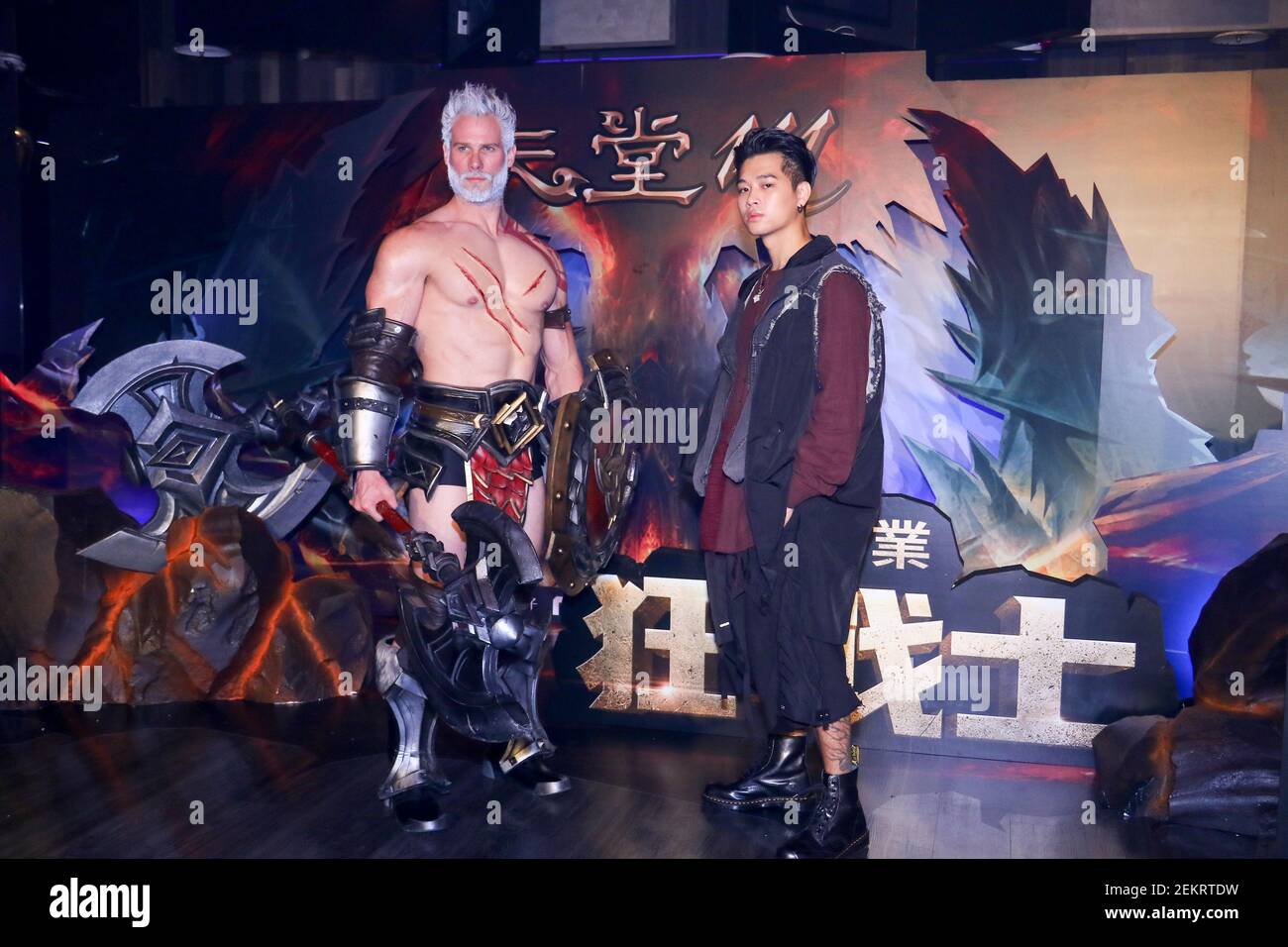 OSN promotes for a mobile game in Taipei,Taiwan,China on October 13 ...